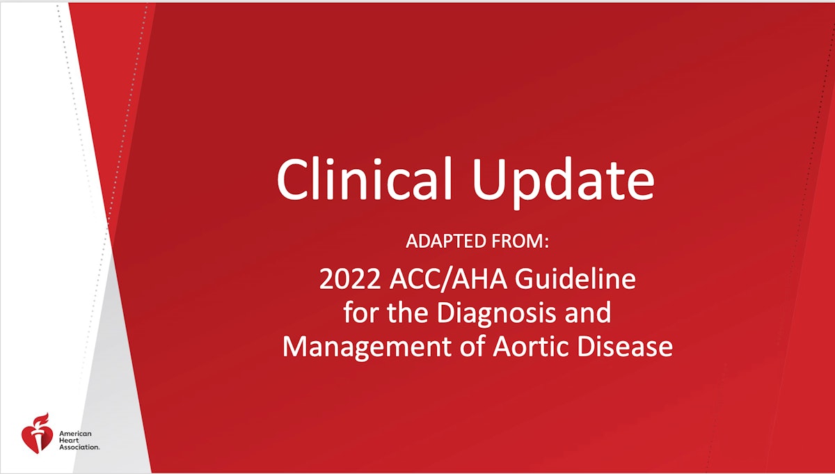 2022 Acc Aha Guideline For The Diagnosis And Management Of Aortic